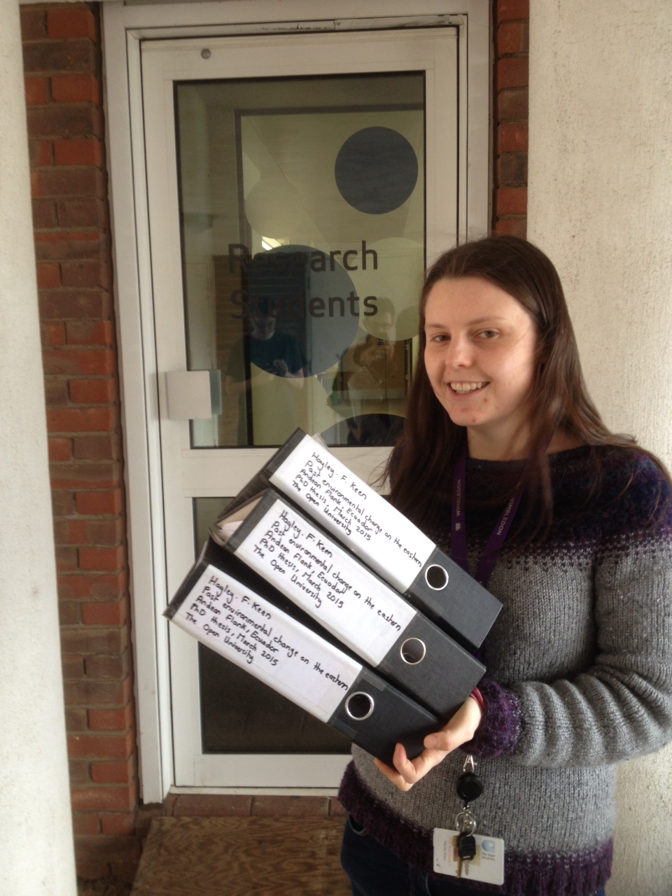 Theses rush at The Open University | Ecology of the past