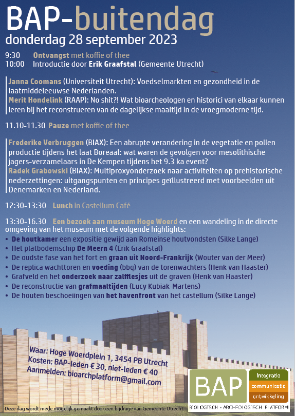 Nederlandse Archaeologevereniging – day out | Ecology of the past